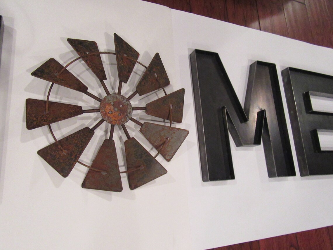 Rustic Windmill HOME Sign-rustic Farmhouse Windmill - Etsy