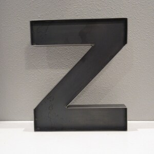 CUSTOM 12" Metal Letter Z-letters A to Z Available-12" Raw Metal ...