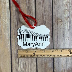 Piano Ornament Gift Personalized Christmas Tree Ornament - Etsy