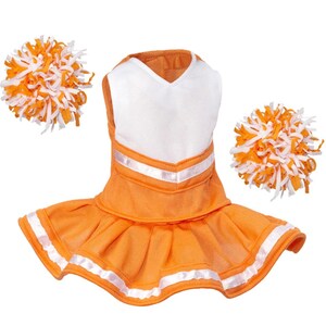 ORANGE Cheerleader Outfit, 18 Inch Doll Cheer Outfit, Can Be ...