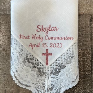 Personalized Keepsake Communion Handkerchief - Etsy