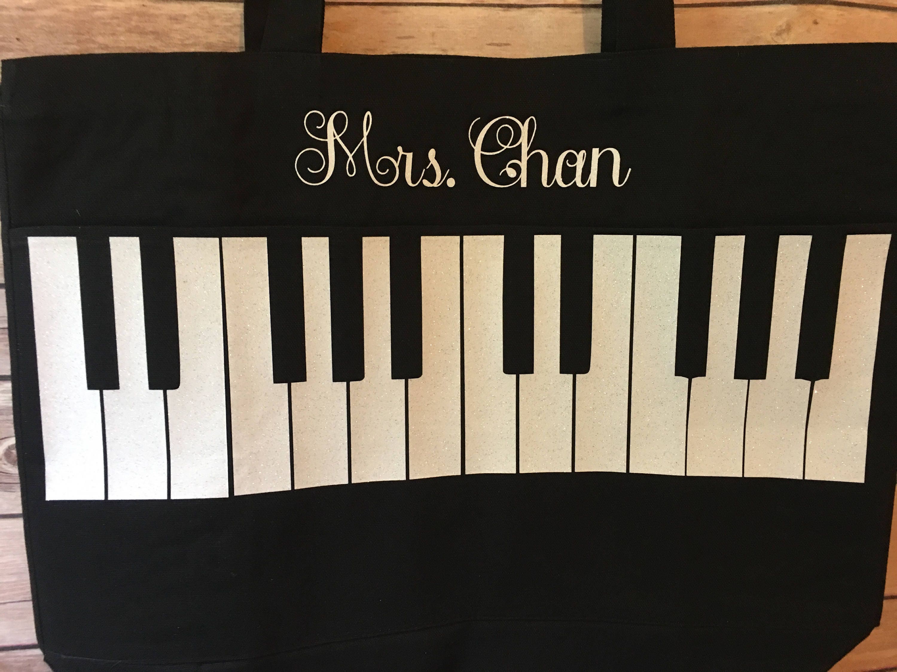 Large Personalized Piano Bag - Etsy