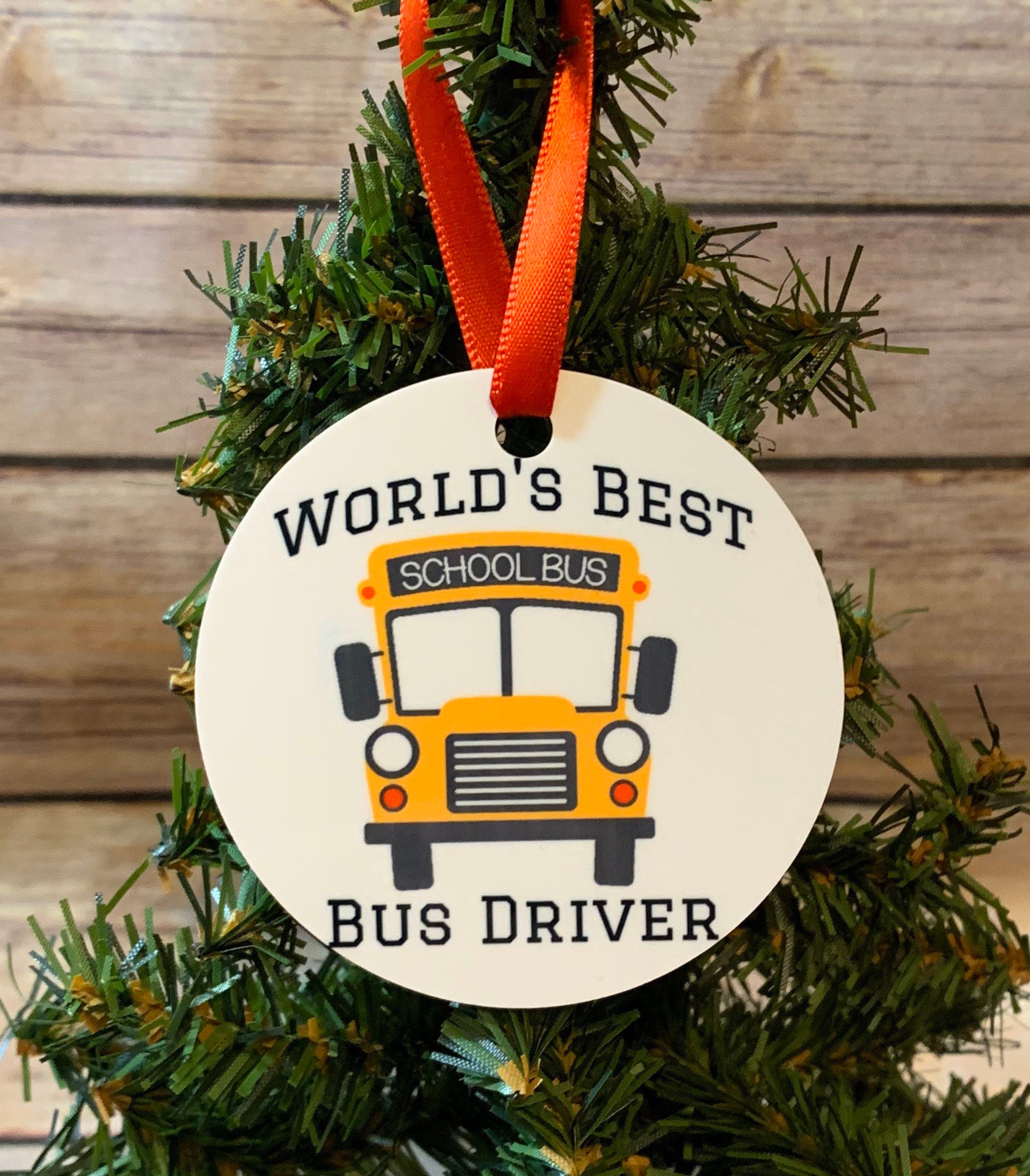 Bus Driver Gift Ornament Worlds Best Bus Driver | Etsy