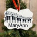Piano Ornament Gift Personalized Christmas Tree Ornament - Etsy