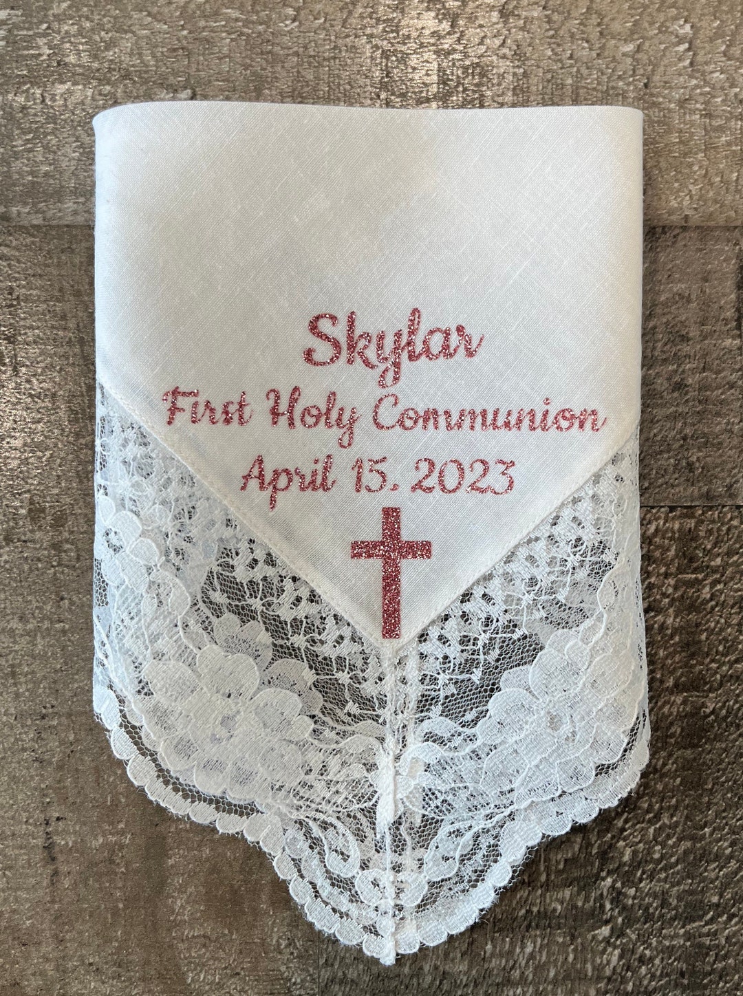 Personalized Keepsake Communion Handkerchief - Etsy
