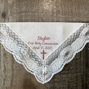 Personalized Keepsake Communion Handkerchief - Etsy