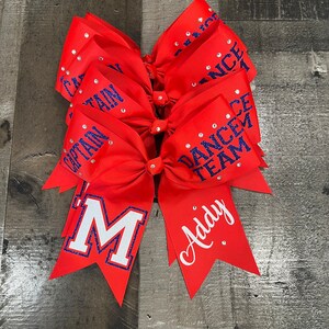 Custom Personalized Dance Team, Cheer Team,cheer Bow - Etsy