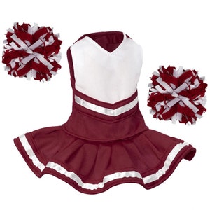 MAROON Cheerleader Outfit, 18 Inch Doll Cheer Outfit, Can Be ...