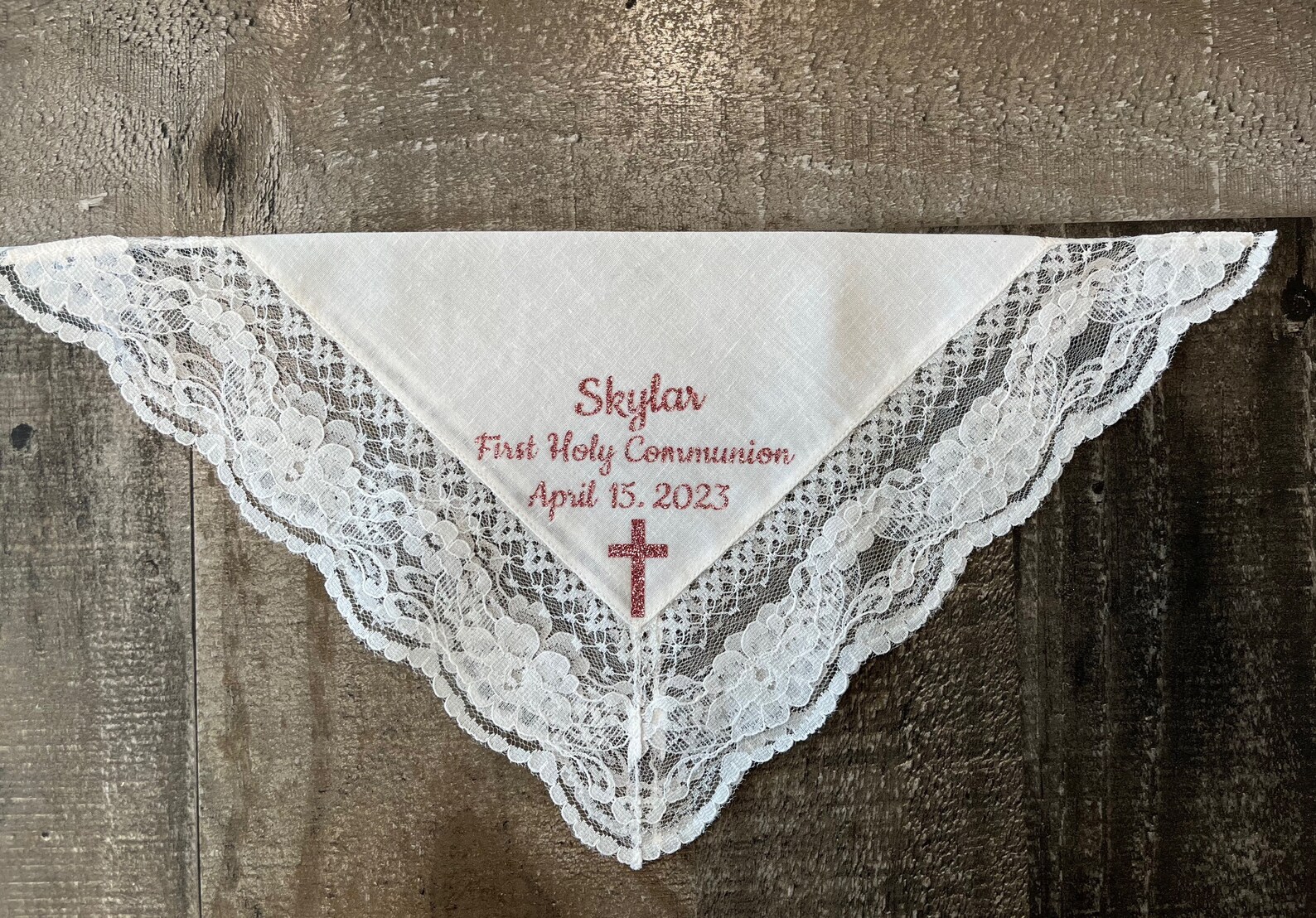 Personalized Keepsake Communion Handkerchief - Etsy