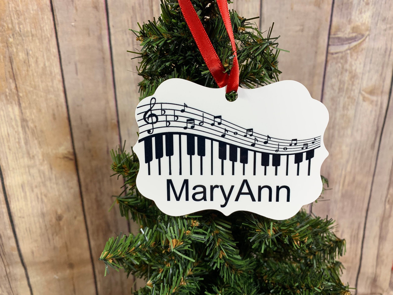 Piano Ornament Gift Personalized Christmas Tree Ornament - Etsy