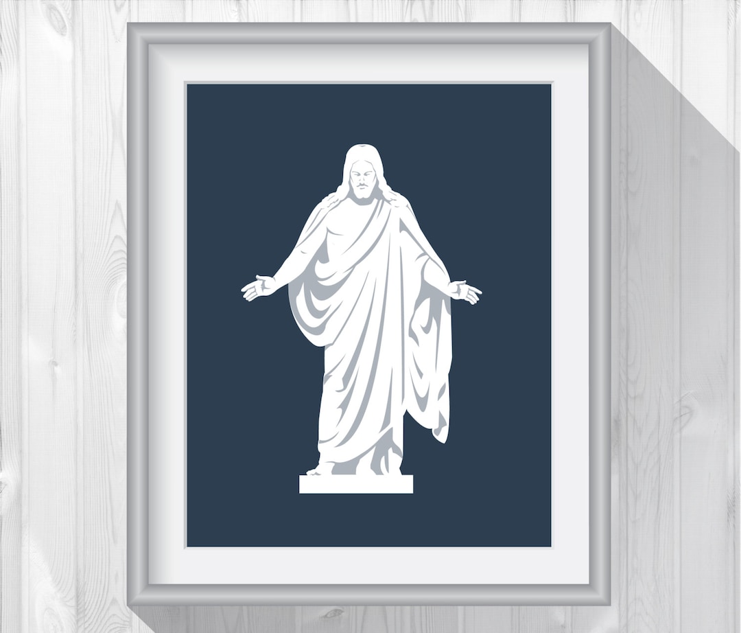 Digital File - "come, Follow Me", Christus Statue, 8x10 & 11x14 ...