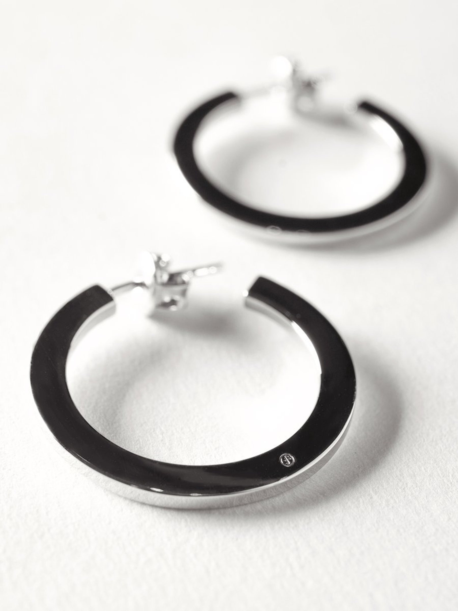 Flat Hoop Earrings - Etsy