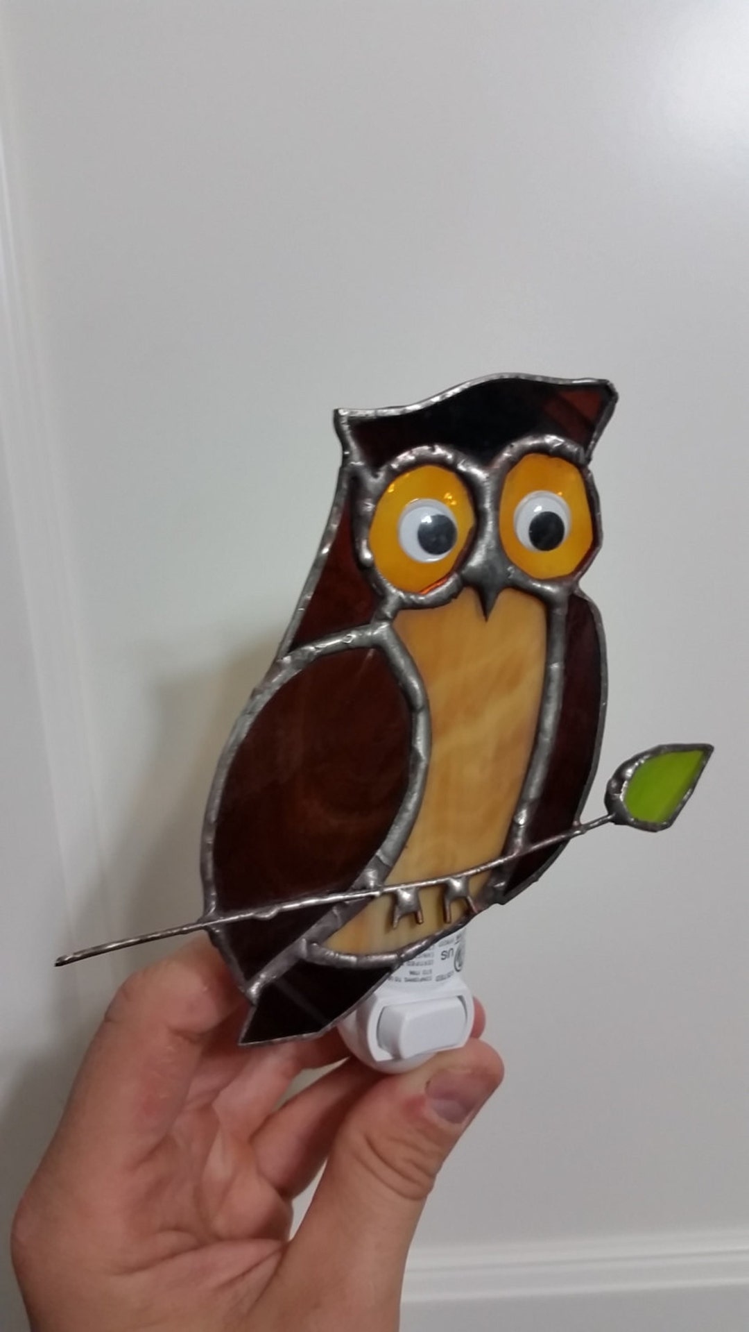 Stained Glass Night Light - Owl - Etsy