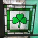 Shamrock Stained Glass Panel - Etsy