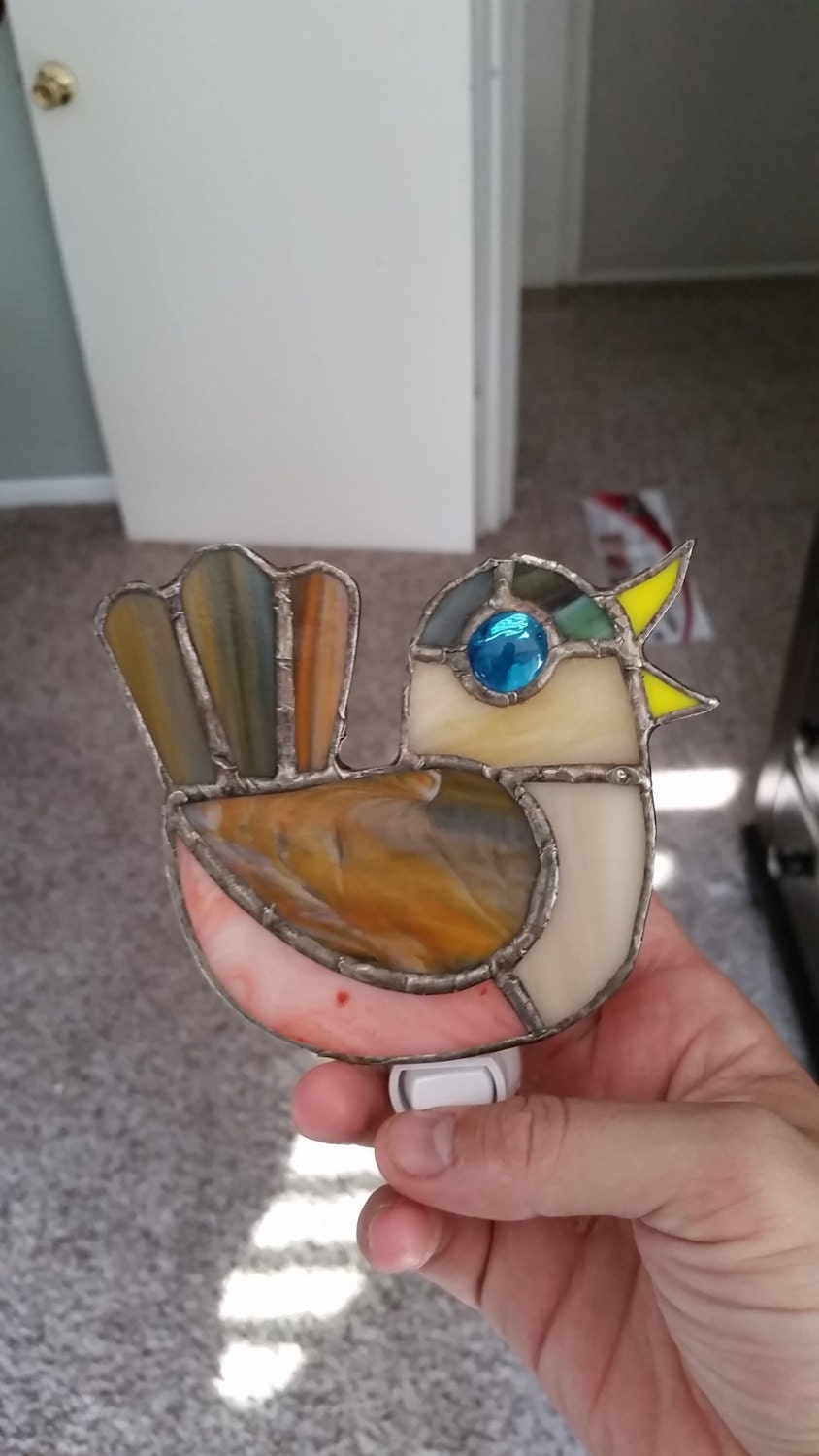 Stained Glass Night Light - Chicken - Etsy