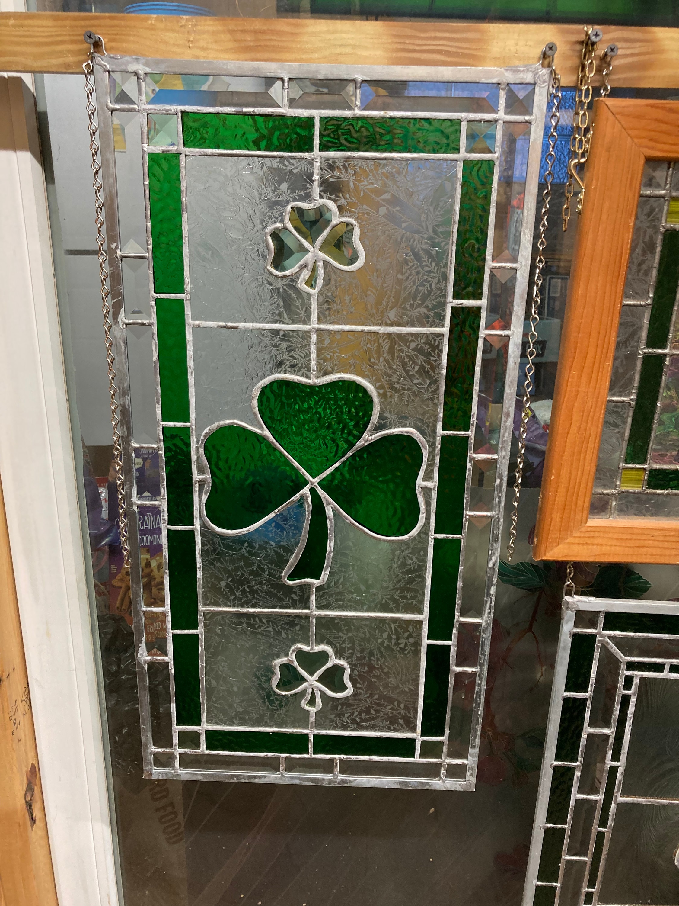 Custom Shamrock Stained Glass Panel - Etsy