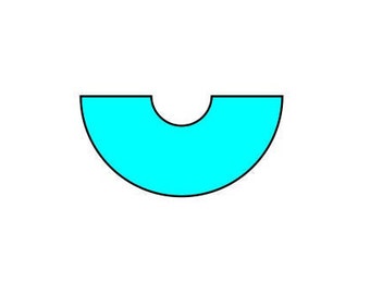 Half circle shape | Etsy