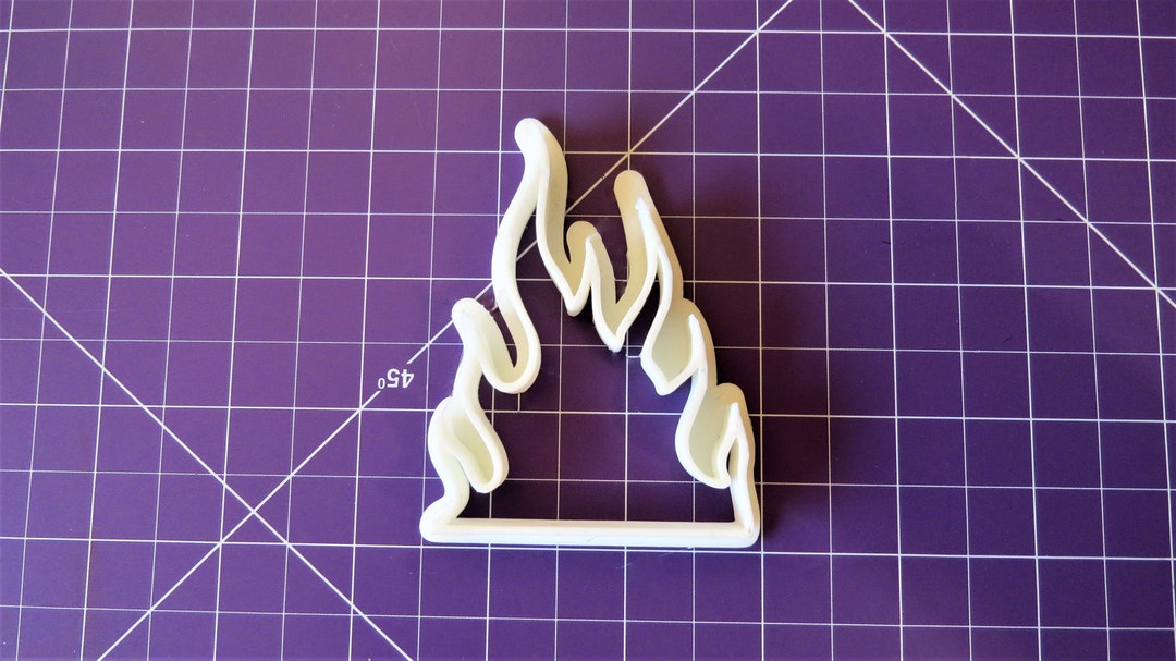 Flame Cookie Cutter: 3D Printed Fire Fondant Cutter - Etsy