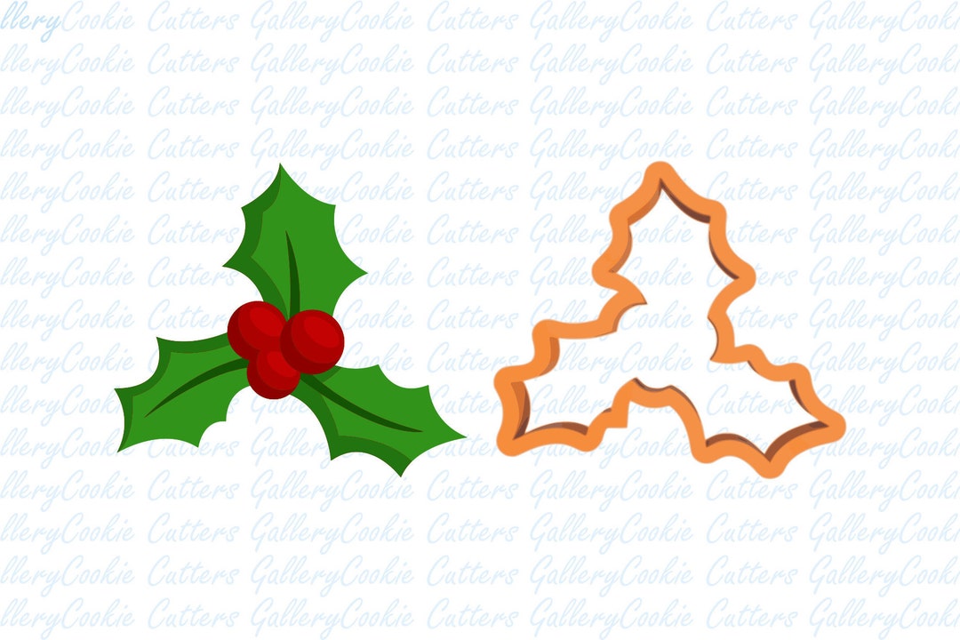 Christmas Holly Cookie Cutter,holly Berry Cookie Cutter - Etsy