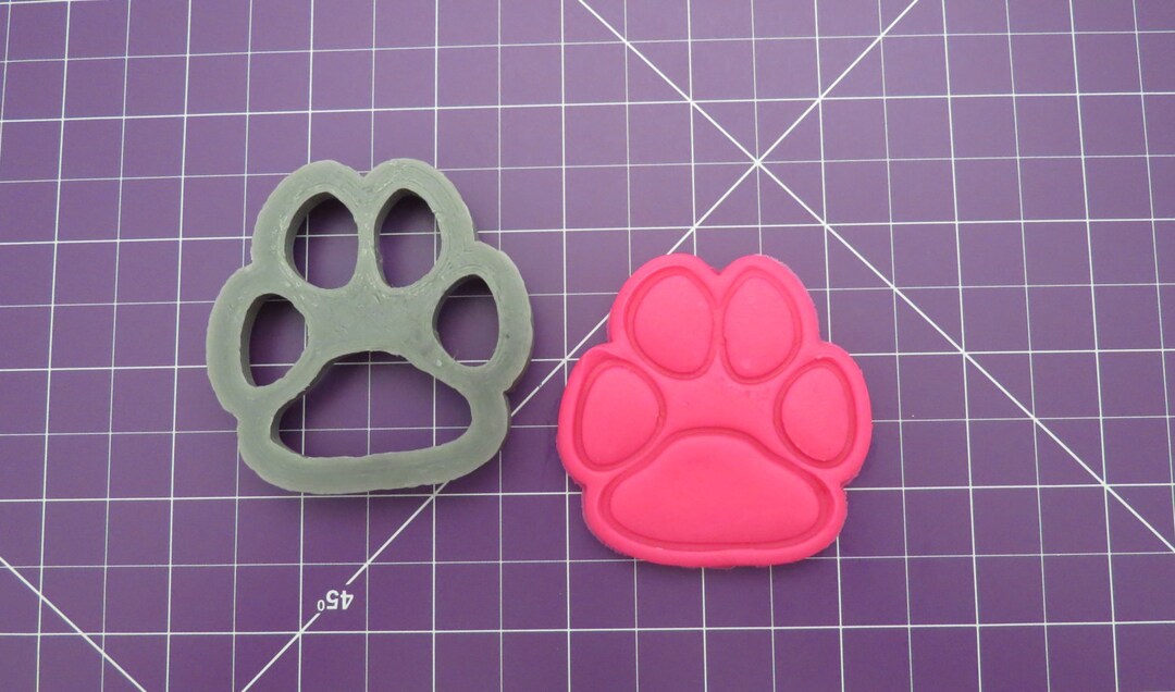 Dog Paw_typeb Cookie Cutter, 3d Printed Cookie Cutter - Etsy