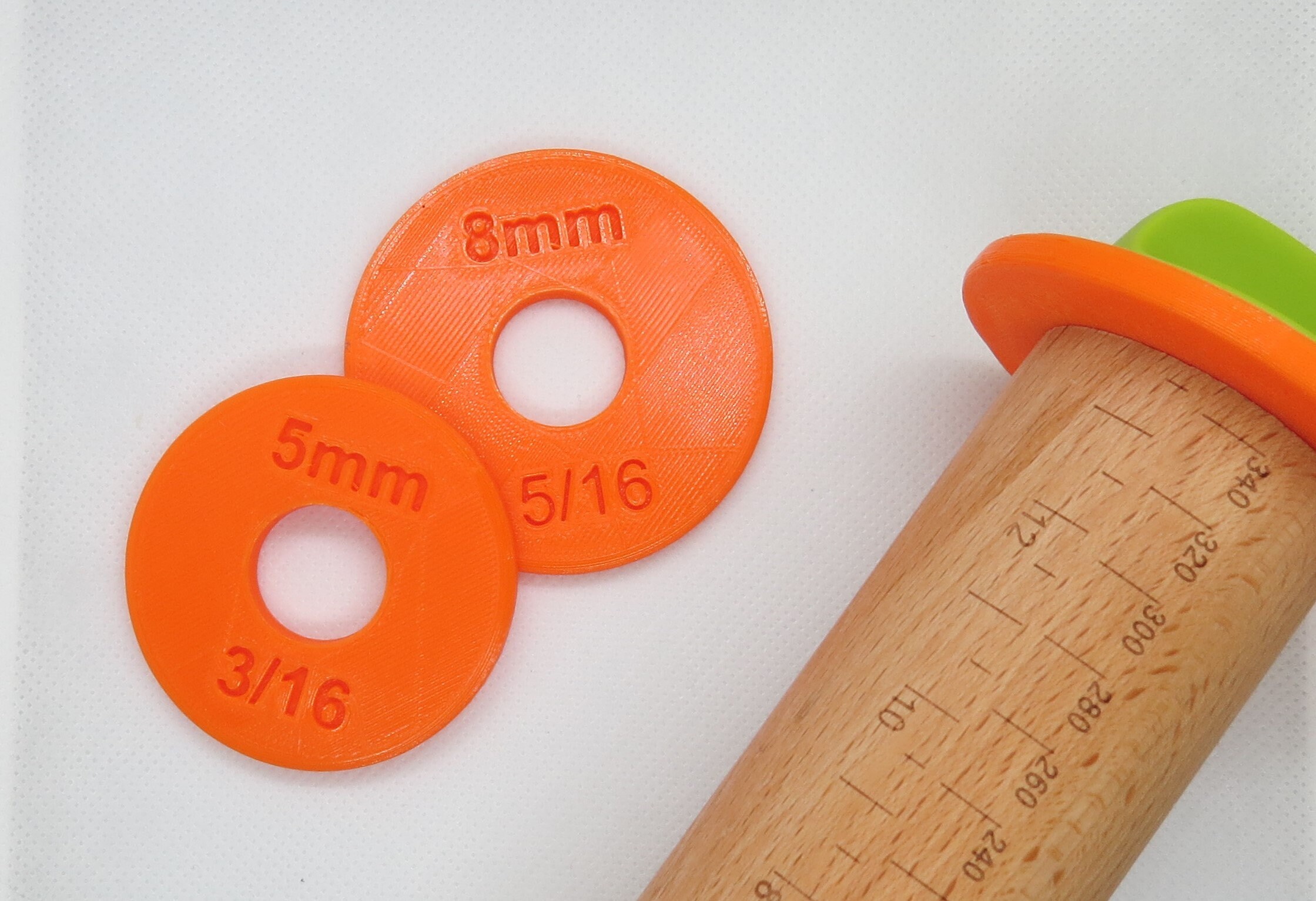 Set of 3 Rolling Pin Guides/ Rolling Pin Guide Set/ Joseph - Etsy