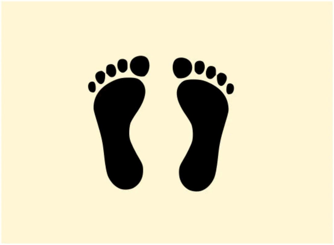 Footprint Stamp Pottery Stamp, Bare Feet Clay Stamp, Polymer Clay Stamp ...