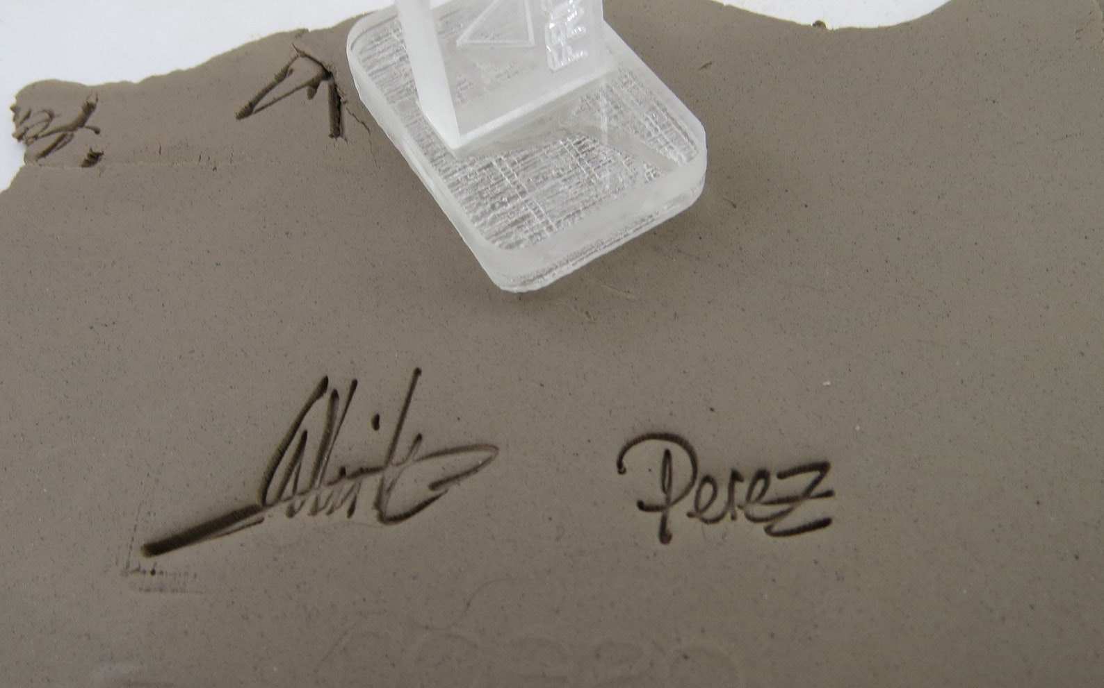 Actual Handwriting Signature Pottery Stamp, Custom Signature Stamp ...