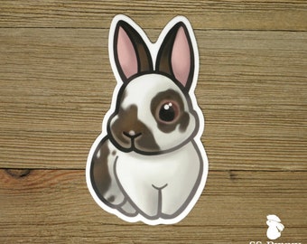 Black Bunny Angel Sticker Black Rabbit Memorial Sticker - Etsy