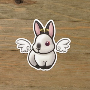 5x Custom Bunny Stickers - Customized Rabbit Gift, Custom Rabbit Art ...