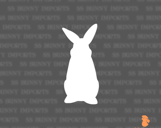 Flemish Giant Rabbit Silhouette Sticker Vinyl Bunny Decal - Etsy