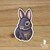 Sable point Netherland Dwarf bunny sticker cream brown rabbit vinyl ...