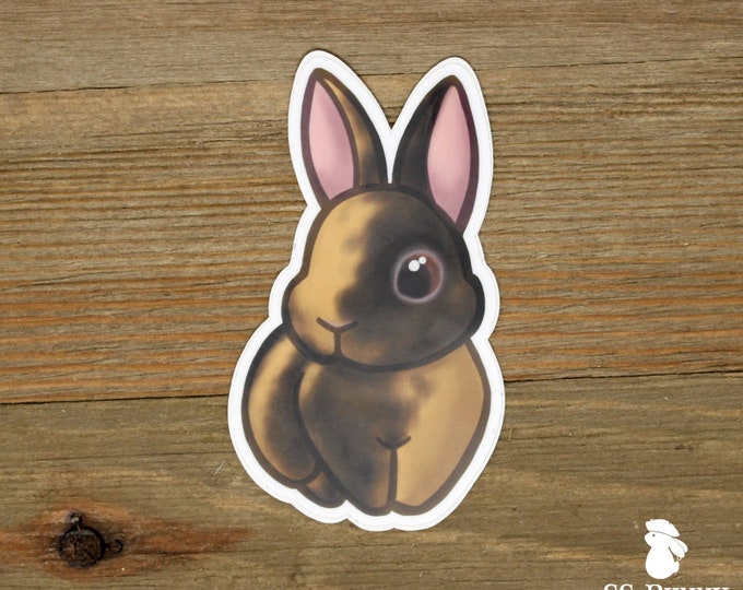 Broken Black Rabbit Sticker Rabbit Phone Sticker Bunny Phone - Etsy
