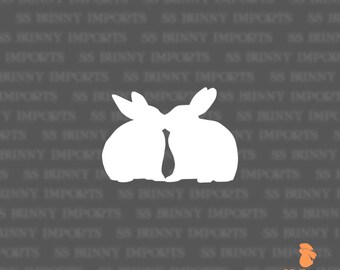 Flemish Giant Rabbit Silhouette Sticker Vinyl Bunny Decal - Etsy