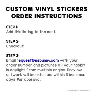 5x Custom lionhead rabbit stickers personalized rabbit gift | Etsy