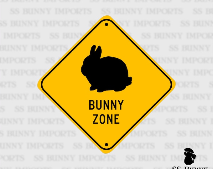 Warning Guard Bunnies on Duty Novelty Rabbit Sign Aluminum | Etsy