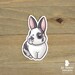 5x Custom Bunny Stickers - Customized Rabbit Gift, Custom Rabbit Art ...
