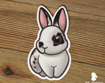 Broken Black Rabbit Sticker Rabbit Phone Sticker Bunny Phone - Etsy