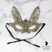 Gold Lace Bunny Masquerade Mask; Halloween Bunny Costume, Friends ...