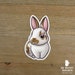 5x Custom Bunny Stickers - Customized Rabbit Gift, Custom Rabbit Art ...
