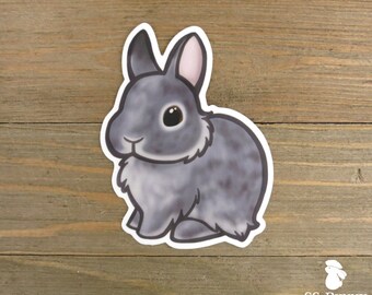 Himalayan Netherland Dwarf rabbit sticker adorable printed