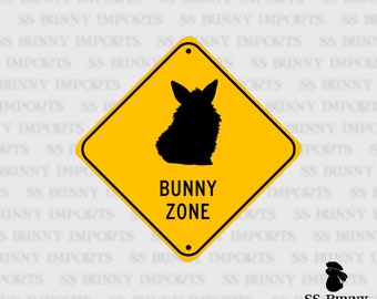 Dwarf Bunny Zone Pet Rabbit Novelty Sign Aluminum 6 - Etsy