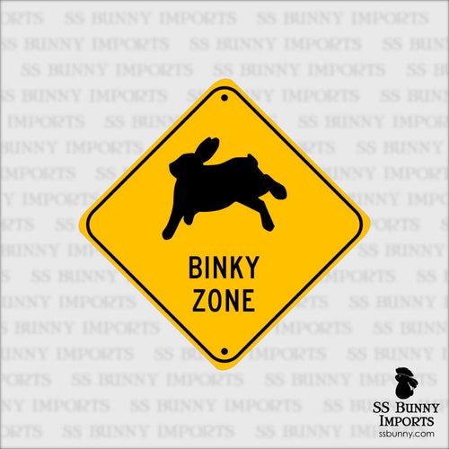 Lop Bunny Zone Pet Rabbit Sign Aluminum 6 Glossy - Etsy