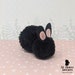Black Pom Pom Rabbit Pompom Bunny Rabbit Gift Bunny - Etsy