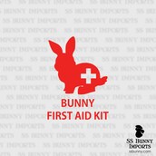 First Aid Kit Vinyl Rabbit Sticker Label Glossy Red Medical - Etsy