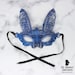 Blue Lace Bunny Masquerade Mask; Halloween Bunny Costume, Friends ...