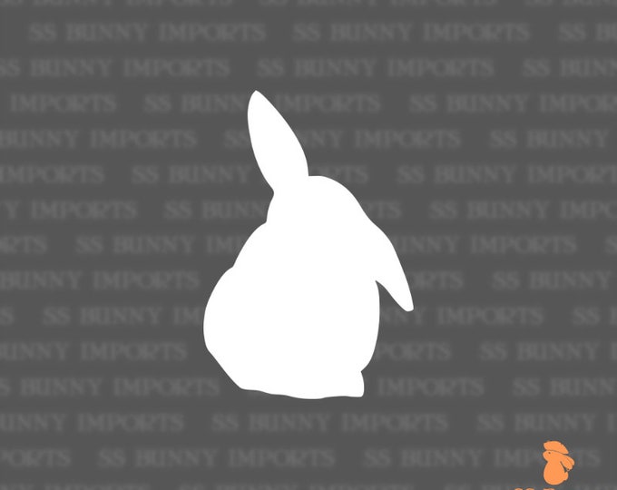 Flemish Giant Rabbit Silhouette Sticker Vinyl Bunny Decal - Etsy