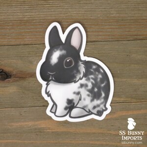 Custom 5x Dwarf Rabbit Stickers - Cute Dwarf Bunny Picture, Custom ...