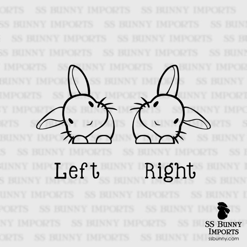Peeking Head Tilt Bunny Decal Sticker Rabbit Car Sticker/ - Etsy