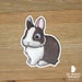 Custom 5x Dwarf Rabbit Stickers Cute Dwarf Bunny Picture - Etsy