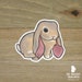 Lilac Agouti English Lop Sticker Rabbit Laptop Sticker, Truck Sticker ...